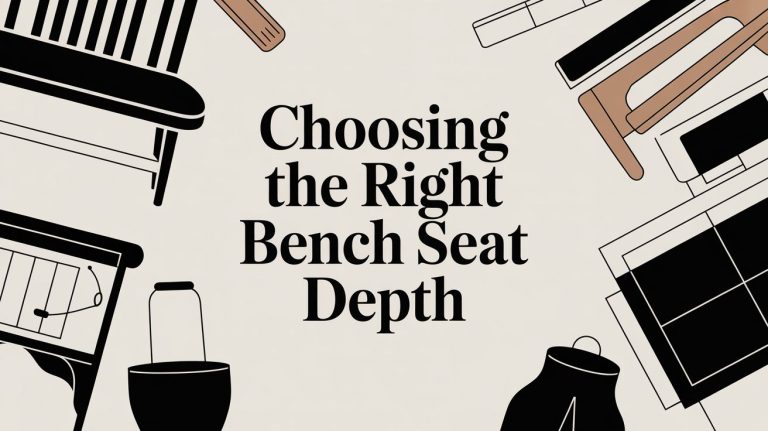 Choosing the Right Bench Seat Depth