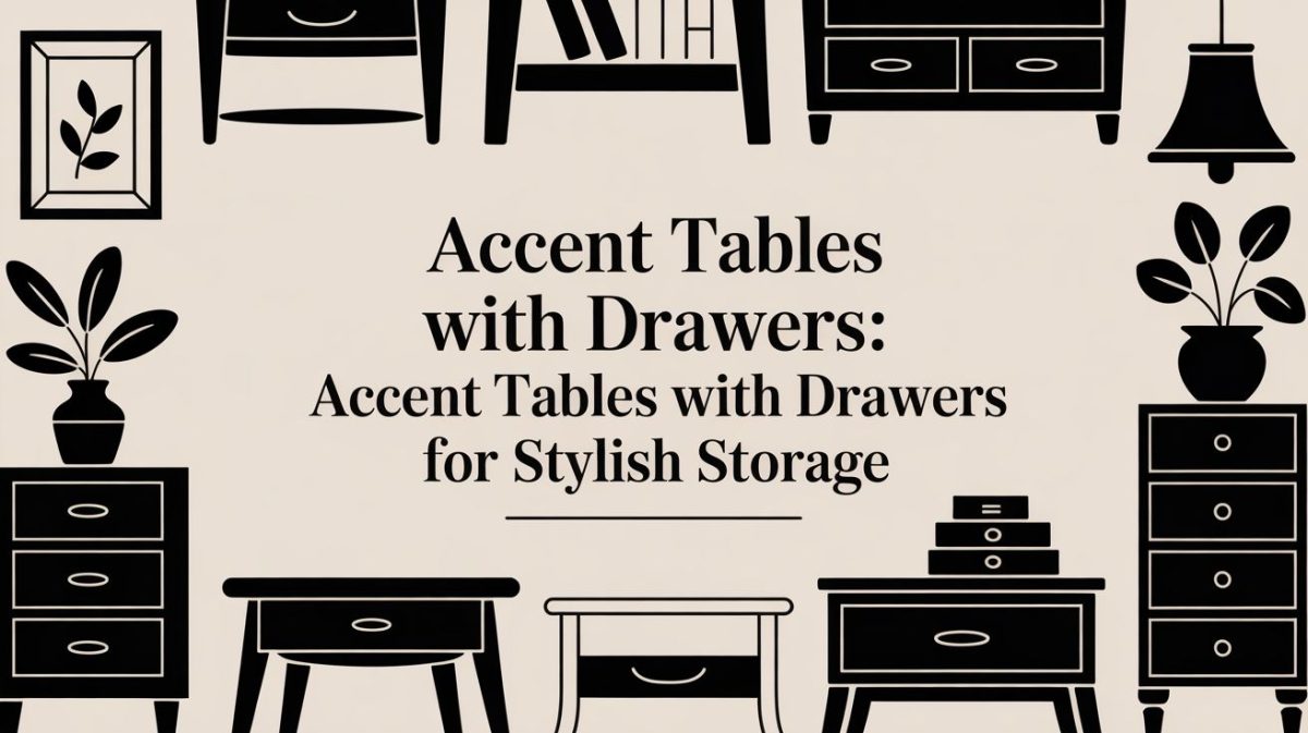 Accent Tables with Drawers: The Secret to Stylish Storage
